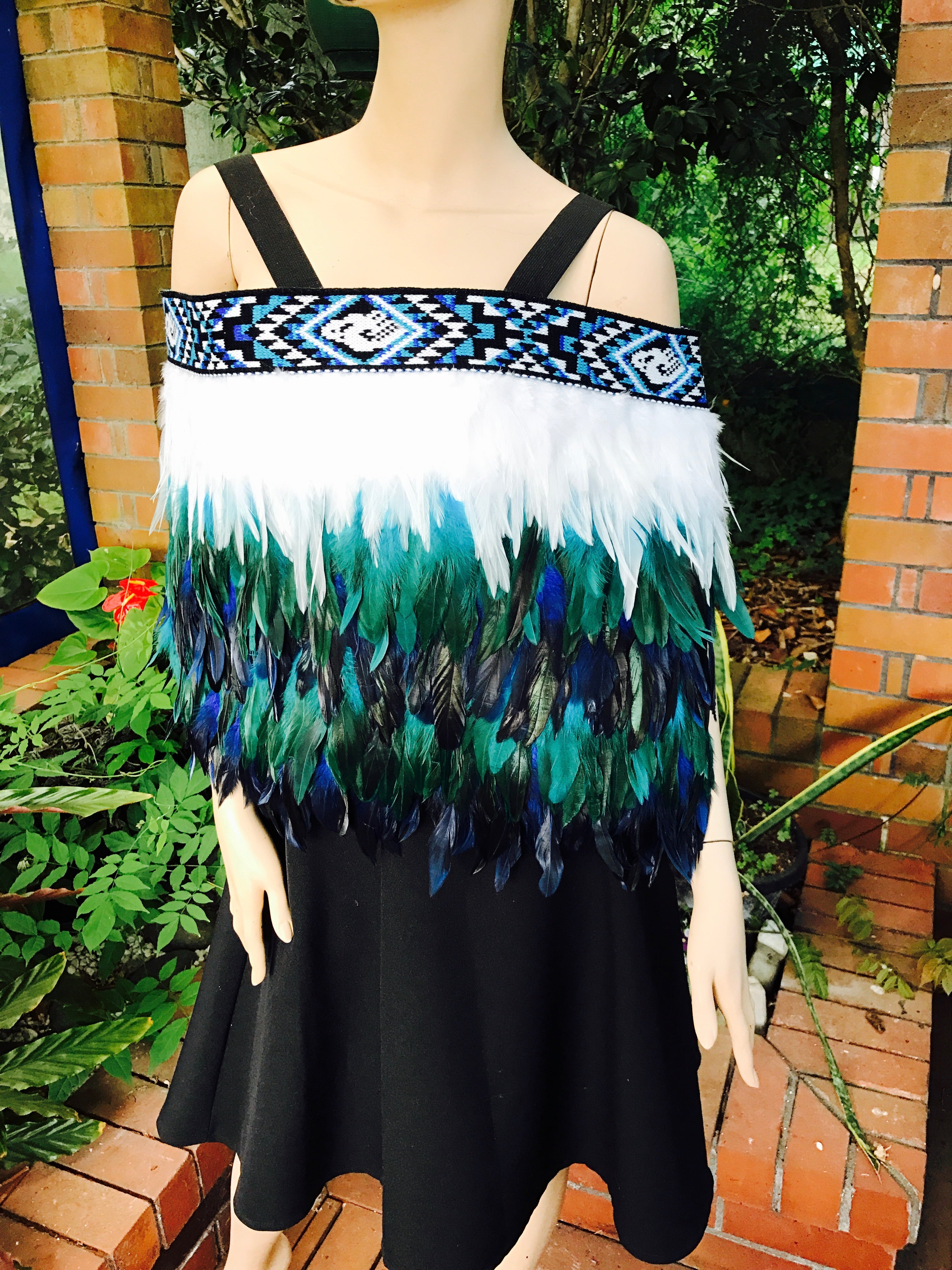 Feathered Maori Cape - Wedding Korowai - Maori Capes – An Eye 4 Art