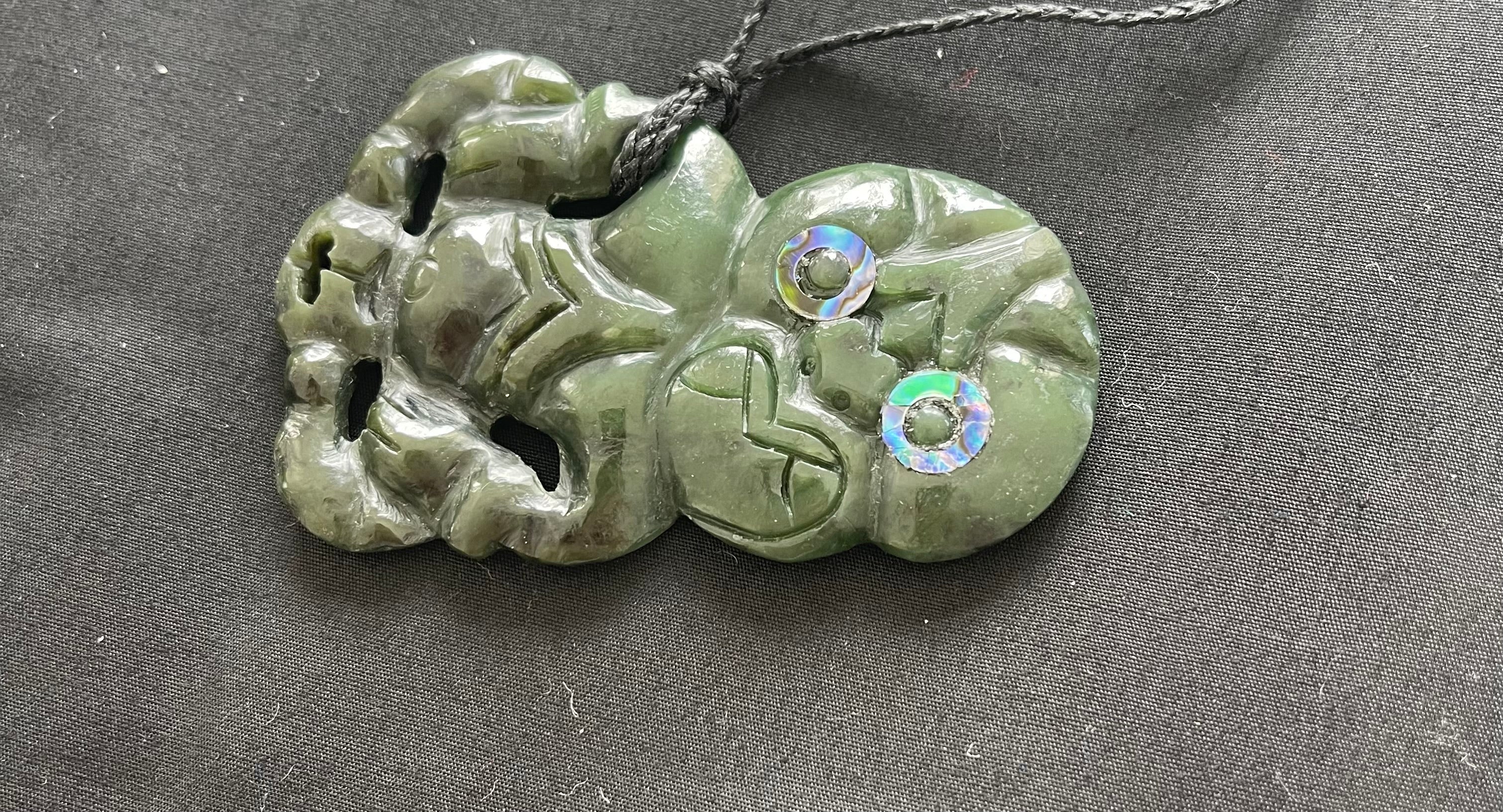 Tiki Pounamu Necklace - Greenstone Necklace – An Eye 4 Art