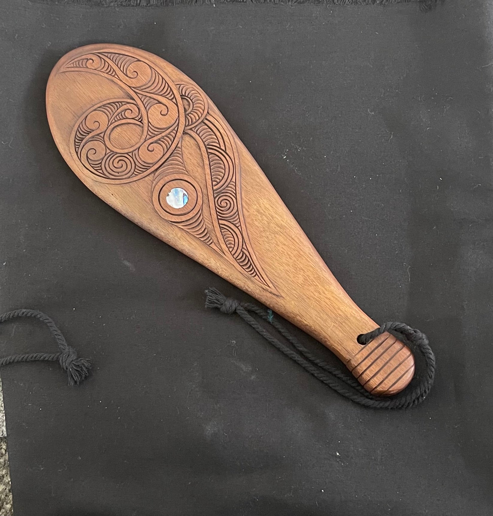 Wooden Patu Large - Wood Carvings - Carving Wood NZ – An Eye 4 Art