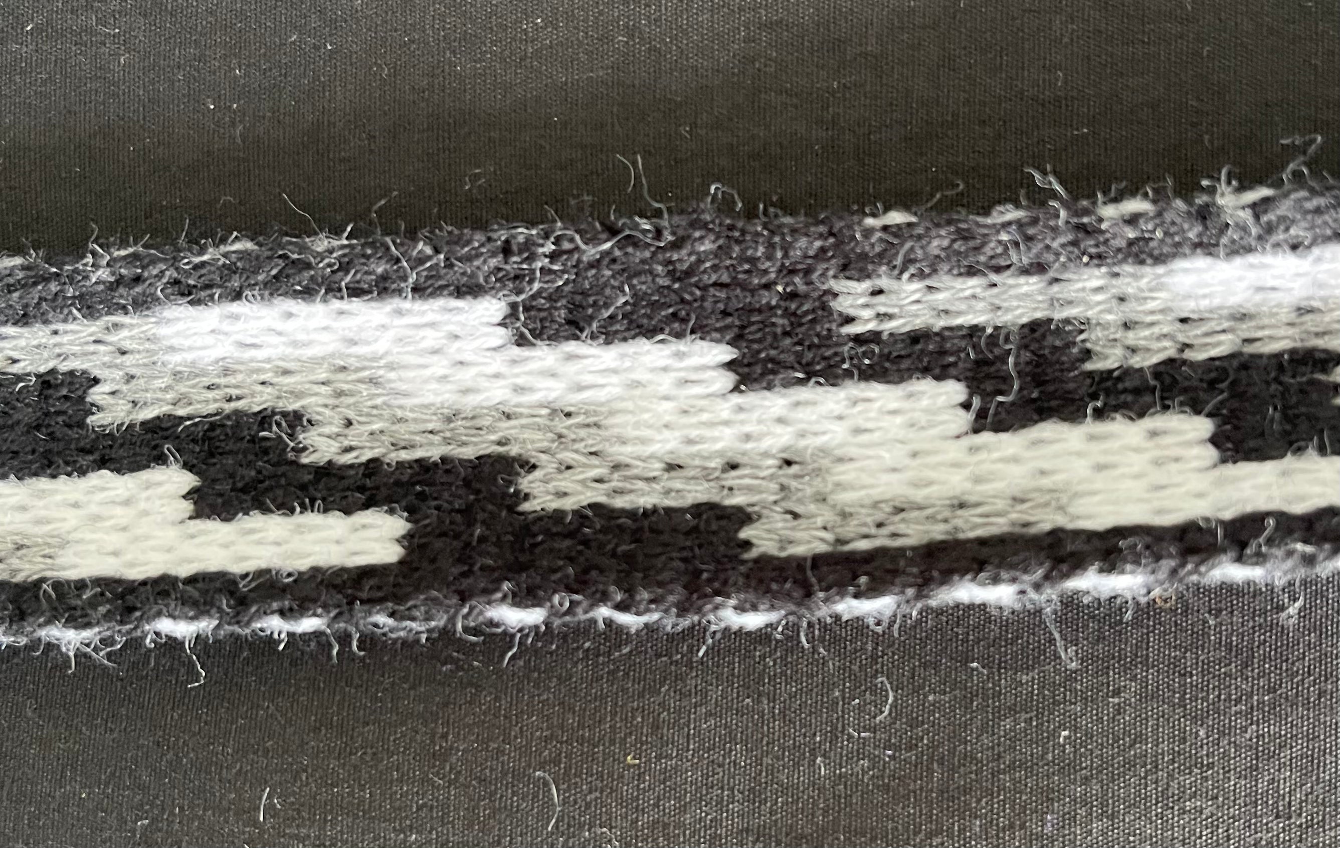 1inch grey Black and White Poutama - Taniko – An Eye 4 Art