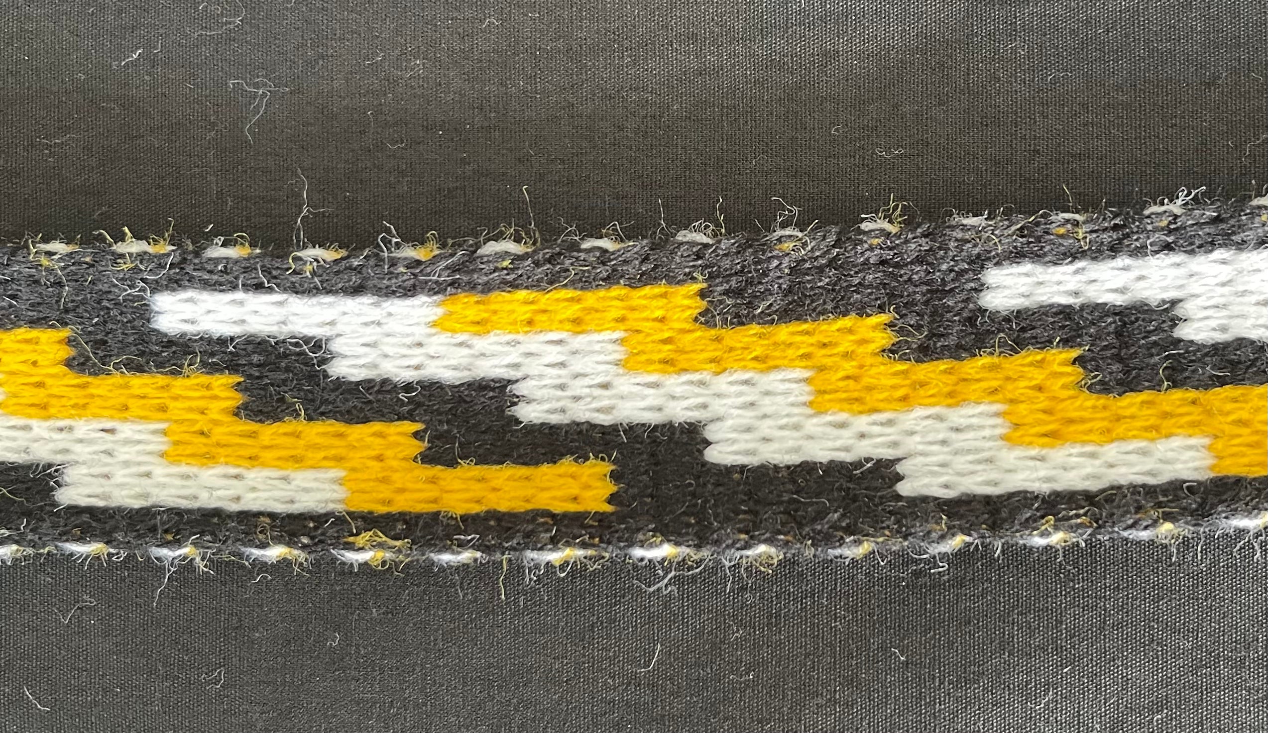 1inch gold Black and White Poutama - Taniko – An Eye 4 Art